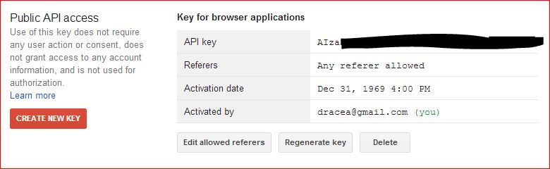 Get a Google API key in the new Cloud Developers Console | Drafie's Design